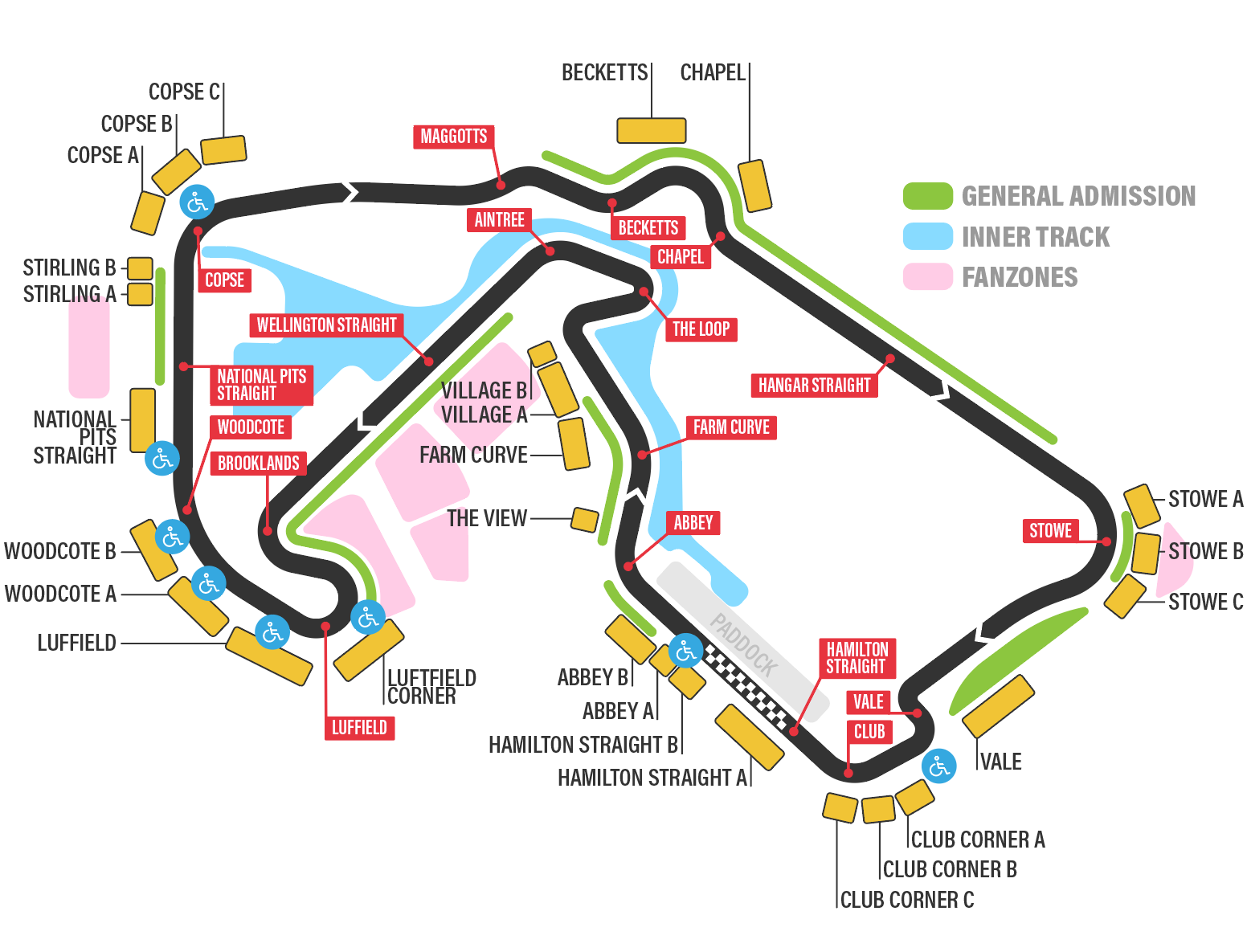 Silverstone Circuit Map F1 Circuit De Silverstone Plan YZIP